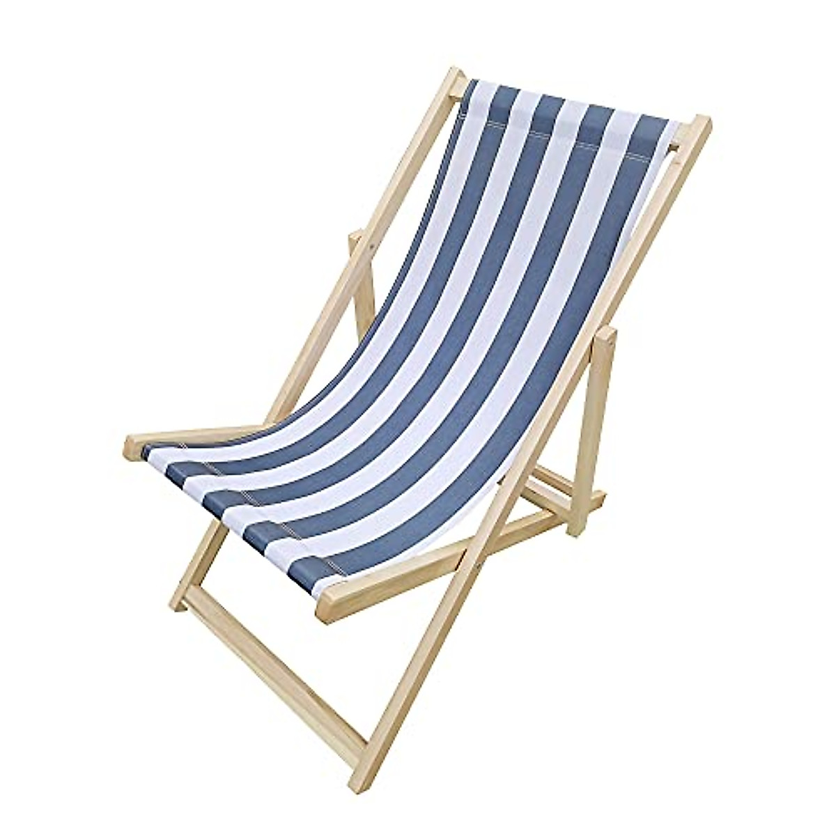 XJIAOYA Hanging Chair Beach Hanging Chair Set Terrace Leisure Chair Terrace Furniture Outdoor Lounger Beach Chair Wooden Folding Adjustable Frame