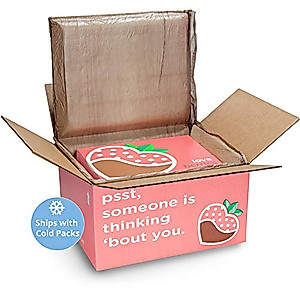 A Gift Inside Golden State Fruit Chocolate Covered Strawberries, 6 Dark, Milk & White Delight