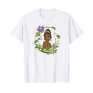 Amazon Essentials Princess Tiana Layered Portrait T-Shirt
