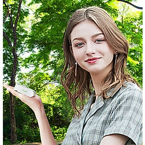 Ronessy Mini Handheld Fan Rechargeable Electric Hand Fan Speed Adjustable Purse Fan for Women Kids Travel Outdoor, Single Head, Green