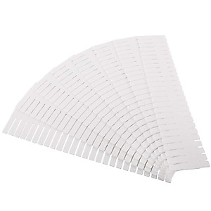 RealPlus 80pcs Drawer Dividers Plastic Adjustable Drawer Organizer for Socks Underwear Makeup Kitchen Bedroom Dresser, White