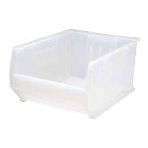 Quantum Storage Systems, QUS955CL, Bin, 23-7/8 In. L, 18-1/4 In. W, 12 In. H,Clear