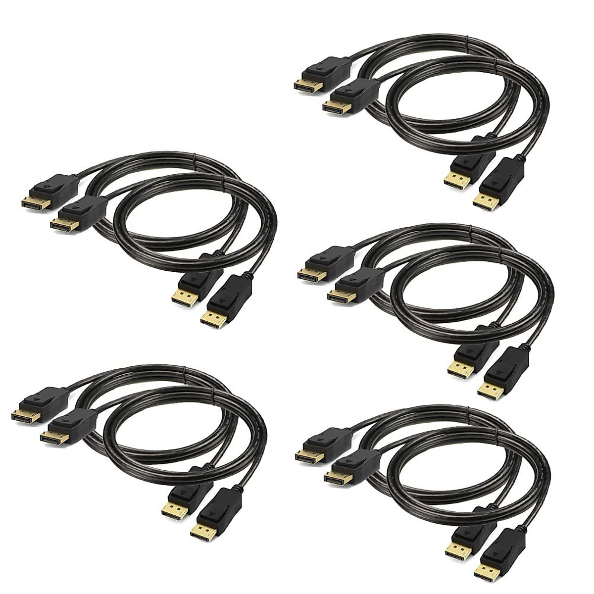 UKYEE DisplayPort to Displayport Cable 6 feet 10-Pack, Display Port(DP) to DP Cord 6ft [1440P@144Hz,V1.2 ]