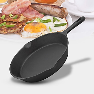 ExcelSteel 10" Cast Iron Skillet,Black,545