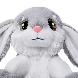 Nleio Bunny Rabbit Stuffed Animal, 8.5" Bunny Plush with Floppy Ears, Huggable & Washable, Baby Stuffed Animals Plush Toy for Girls Boys Kids Friends Easter Birthday Gifts (Gray)