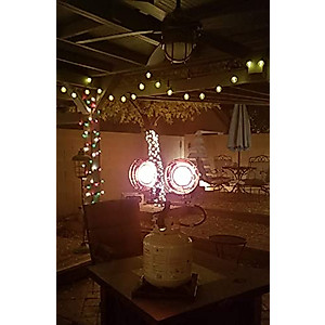 8,000-30,000 BTU Double Tank top Heater, Portable Outdoor Propane Heater