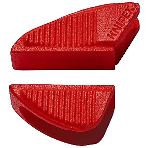 KNIPEX - 86 09 250 V01 Tools - Jaw Protectors For 10-Inch Pliers Wrench 86 XX 250 (8609250V01), Red