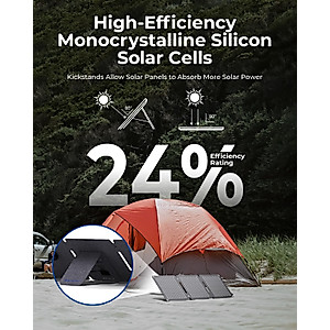 [Ultra-Fast Charging] BigBlue 20W ETFE Solar Charger with Kickstand, SolarPowa 20 Portable Solar Panel Charger with USB-A and USB-C, IP65 Waterproof, Compatible with iPhone, iPad, Samsung, LG etc.