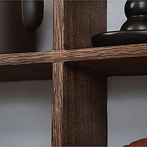 LLRYN Rustic Wall-Mounted Racks - Solid Wood. Suitable for Entrance passages, Kitchens, bathrooms, Living Rooms, etc. (Size : E)