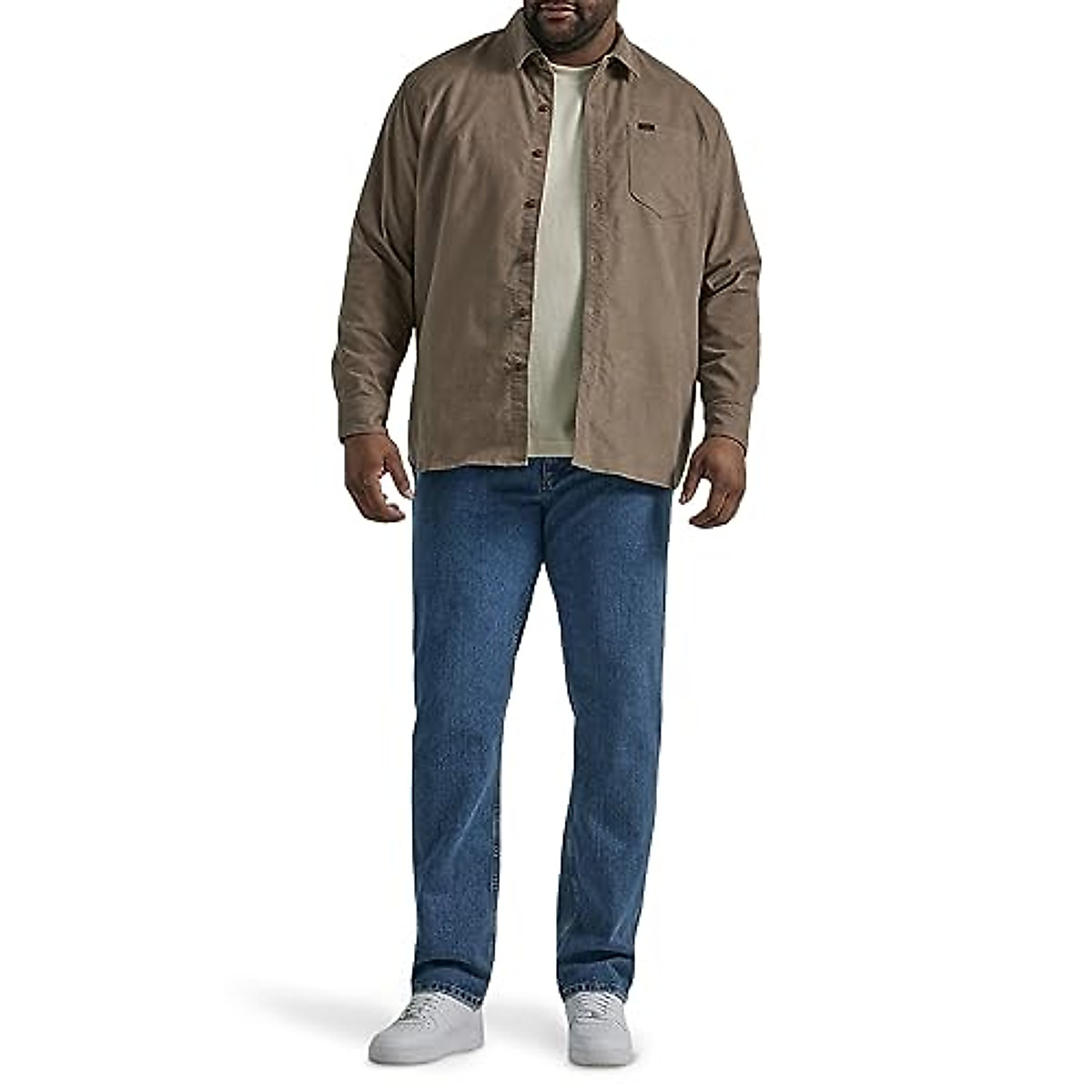 Lee Men's Big & Tall Legendary Regular Straight Jean, Pepper Stone, 44W x 29L