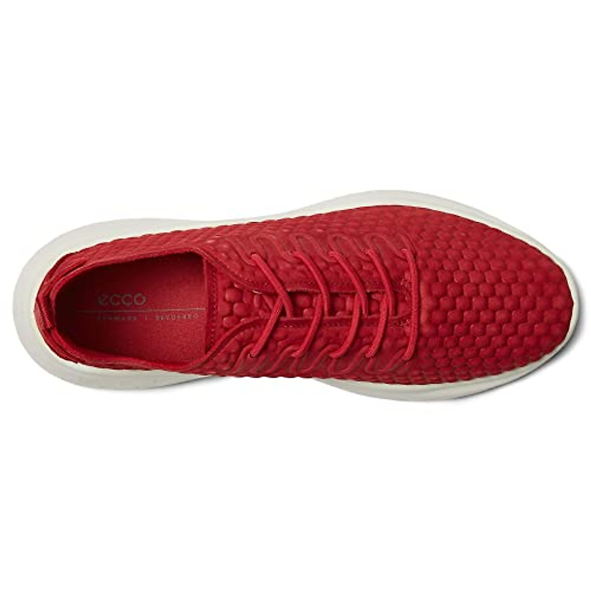 ECCO Women's Therap Lace Sneaker, Chili RED Nubuck, 8-8.5