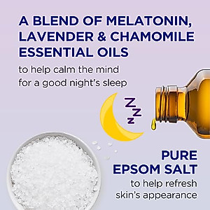 Dr Teal's Sleep Body Wash with Melatonin, Lavender & Chamomile & Essential Oil Blend, 24 fl oz.