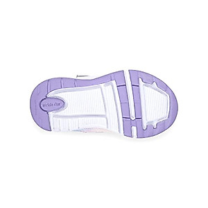 Stride rite Girls SR Lighted Glimmer Sneaker, Iridescent, 10 Wide Toddler