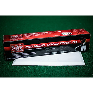 Rawlings | PRO MODEL TRIPOD TRAVEL Batting Tee | Collapsible | Adjustable Height 28"-44"