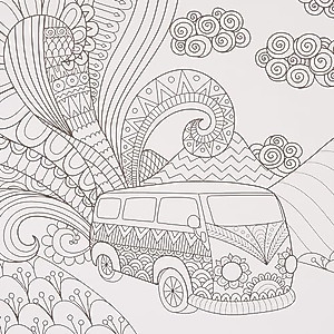 ARTEZA Adult Coloring Book, 4 Seasons Theme, 120 Sheets, 9x9 Inches Coloring Pages, 100 lb Paper