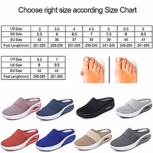 chouqin Sevensmz Shoes, Womens Slip on Walking Shoes Anti Slip Air Cushion, Air Cushion Platform Mesh Sneaker Sandals