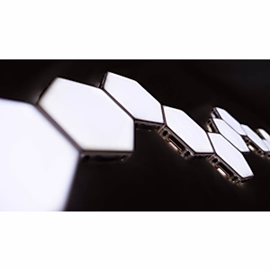 Penophiary RGB Color Changing Hexlight Modular Touch Lights Panels Wall Lighting Night Light Magnetic Hexagonal Honeycomb LED (6 Pcs)