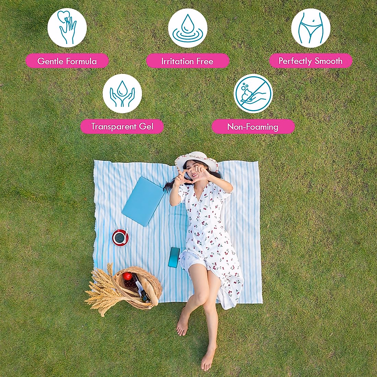 Bikini Zone Anti-Bump Shave Gel for Sensitive Areas, 5 Oz, 3 Pack