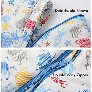 Toddler Boys Girls Sleepsack Winter Warm Wearable Blanket Sleeping Bag, Dinosaur 12-24 Months