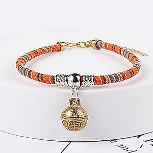 Dog Cat Collar with BellAdjustable Basic Dog Collar for Small Medium Dogs, Cats and Puppy with Buckle