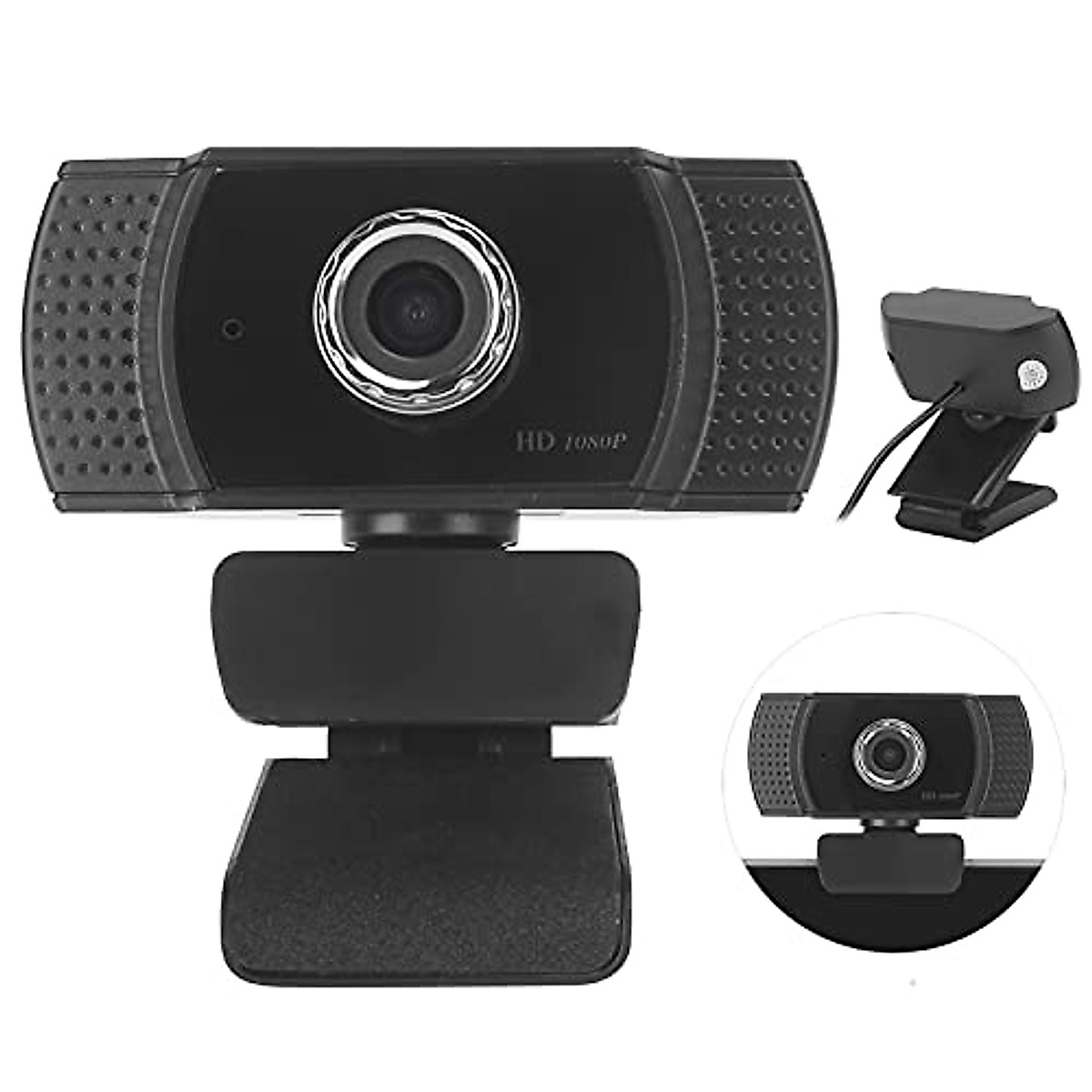 ASHATA 753 1080P Webcam,HD Webcam USB Computer Camera with Builtin Digital Microphone for PC,Video Camera Webcam for Online Teaching Video Calling Recording Conferencing