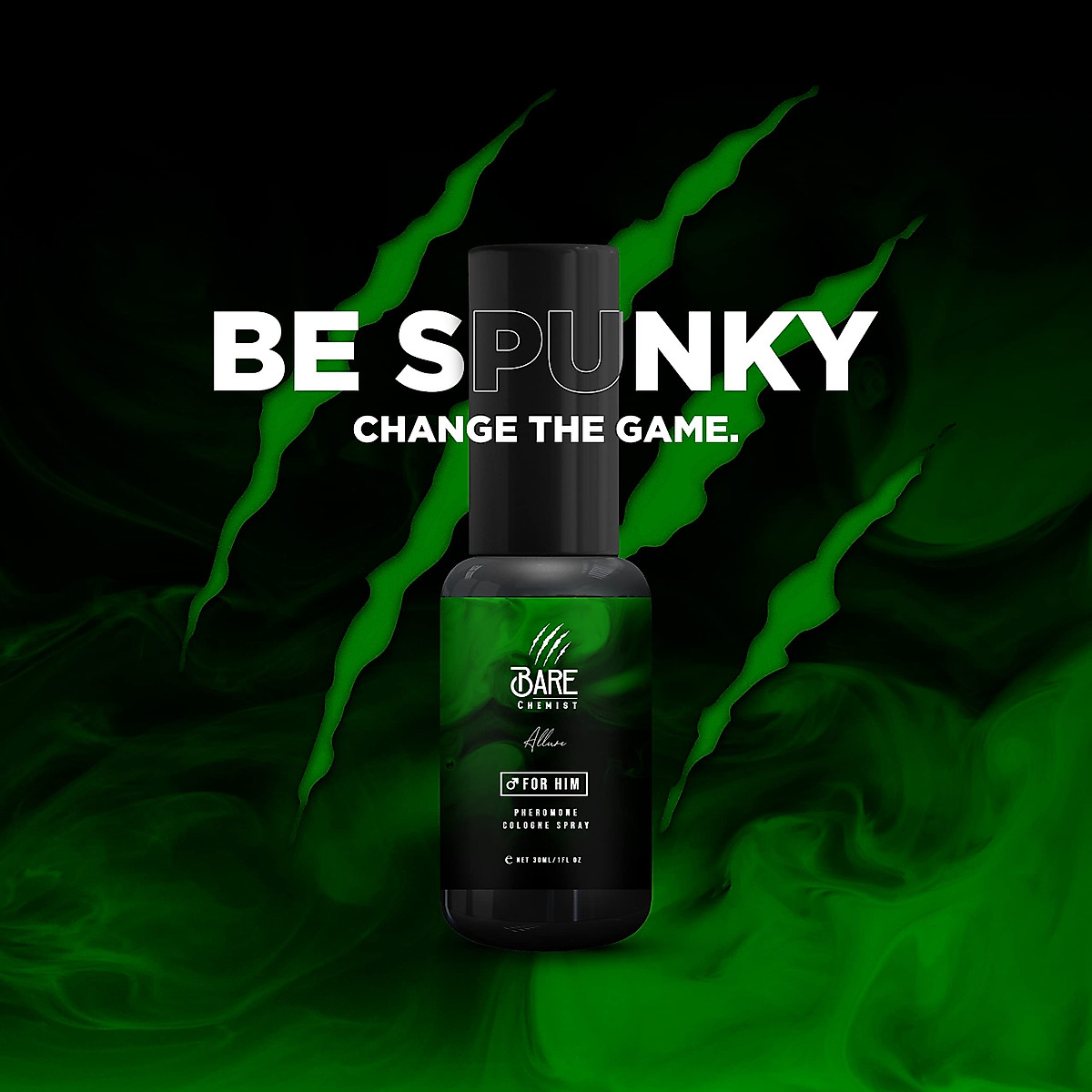 Bare Chemist Allure Pheromone Cologne Perfume for Men [Long Lasting Spray] - Pheromones Perfumes Cologne for Him - Concentrated Perfume 1oz