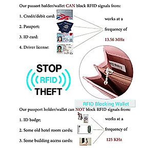 UTO-Wallet-for-Women Large Capacity PU Leather Pink Card Holder Phone Case Zipper Pocket Purse Clutch 204 (Pink)