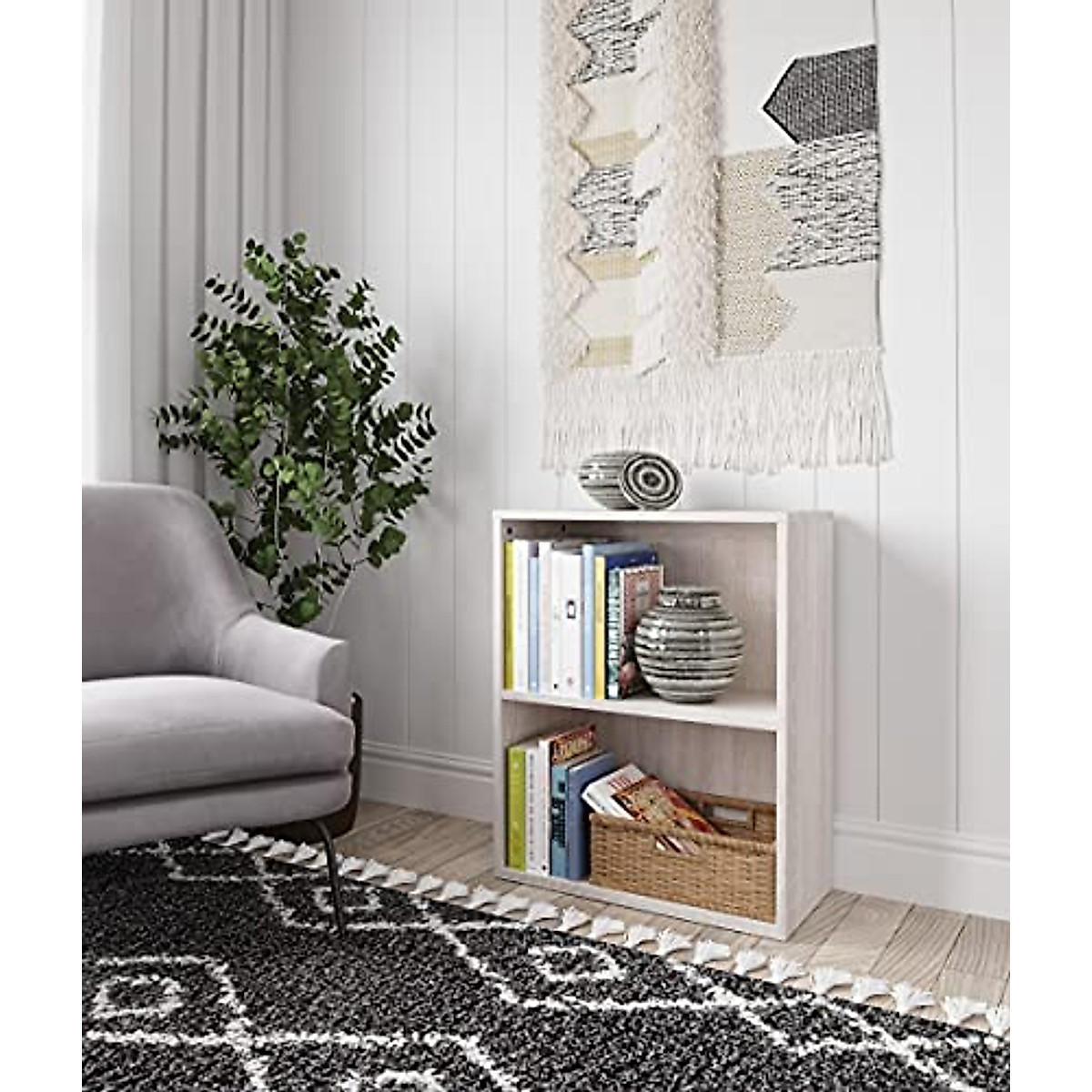Signature Design by Ashley Dorrinson Bookcase, 25"W x 12"D x 30"H, Whitewash