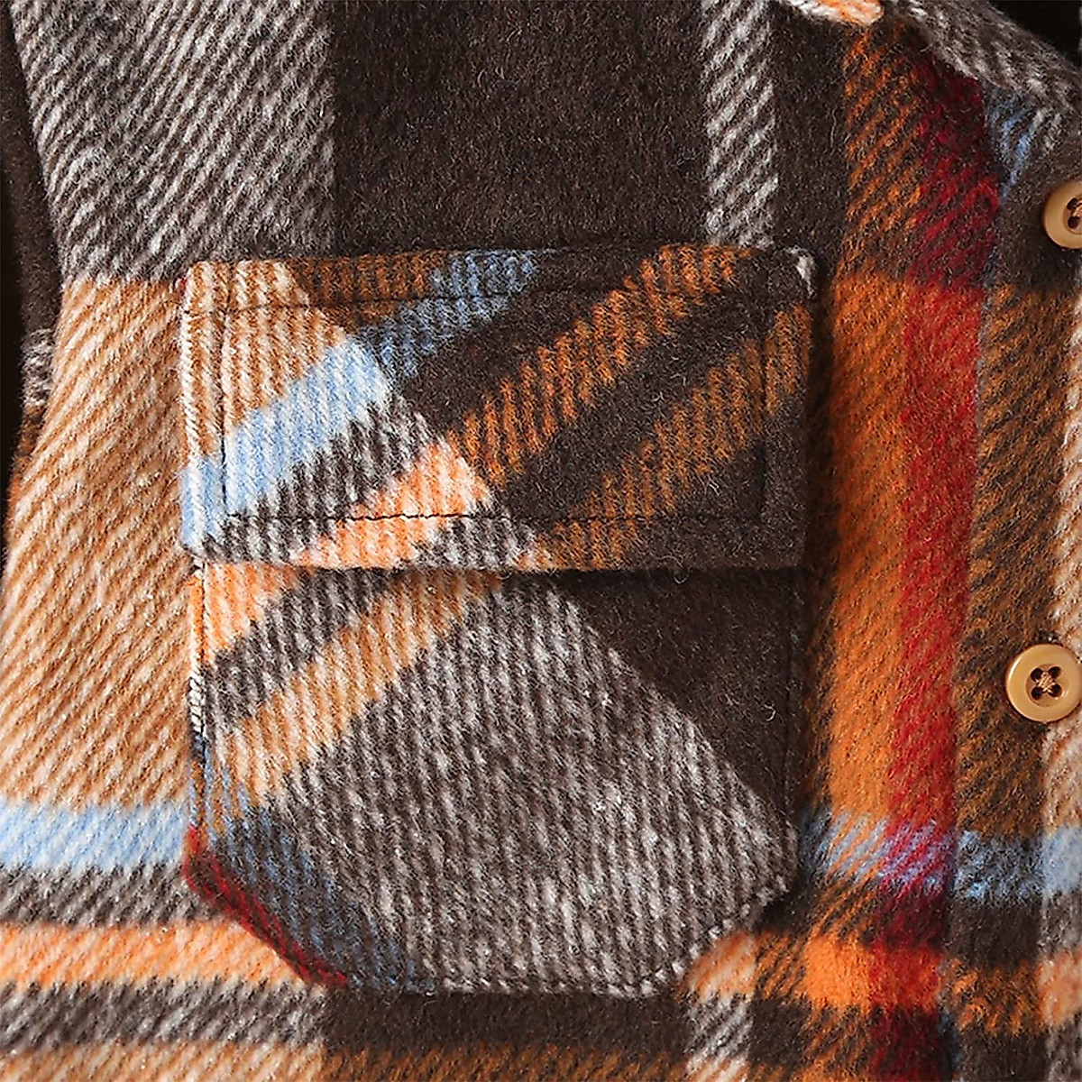 Acuteok Toddler Long Sleeve Shirt Baby Boy Girl Casual Plaid Button Down Flannel Shirt Tops for Kids Fall Winter Clothes (A Brown,3-4T)