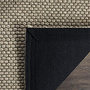 SAFAVIEH Natura Collection 9' x 12' Beige NAT801B Handmade Premium Wool Living Room Dining Bedroom Area Rug