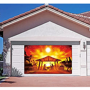 Merry Christmas Holy Nativity 6.0 x 3.6 ft Religious Backdrop for Photo Manger Scene