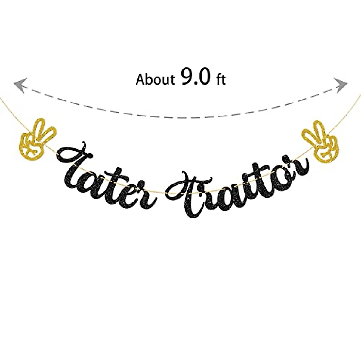 Halawawa Later Traitor Banner, Job Change/Retirement/Farewell/Last Day Office Party Decoration, Office Coworker Quitting Going Away Party Decor Banner Photo Props