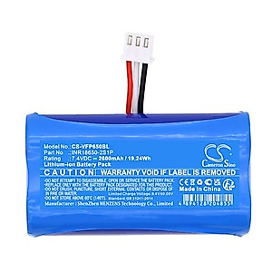 VI VINTRONS 2600mAh Battery for VeriFone T650p INR18650-2S1P
