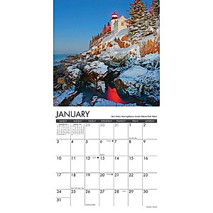 New England Lighthouses 2021 Wall Calendar