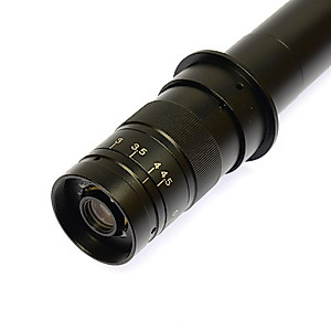 HAYEAR Monocular Max 180x Zoom C-Mount Glass Lens Adapter F/Industry Microscope Camera Objective