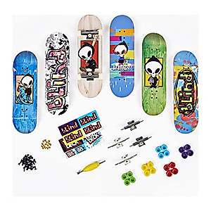 TECH DECK, Sk8shop Fingerboard Bonus Pack, Collectible and Customizable Mini Skateboards (Styles May Vary)