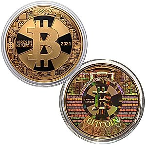 2021 Holographic Commemorative Bitcoin, 39 mm
