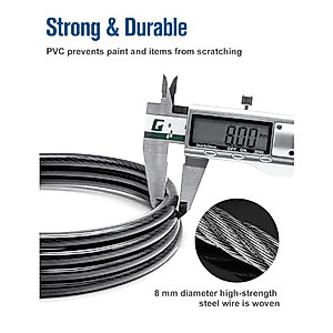 NDakte Bike Lock, Extra Long Straight Cable Lock(6ft to 27ft) with Resettable Combination, Unique Male Narrow Designed to Especially Suitable for Kayak, Scooter and Paddle Boards Canoe Jet Ski