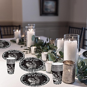 Till Death Do Us Part Wedding Decorations Set Serves 16, Till Death Do Us Party Wedding Bachelorette Decorations, Halloween Bachelorette Wedding Bridal Shower Engagement Party Decorations