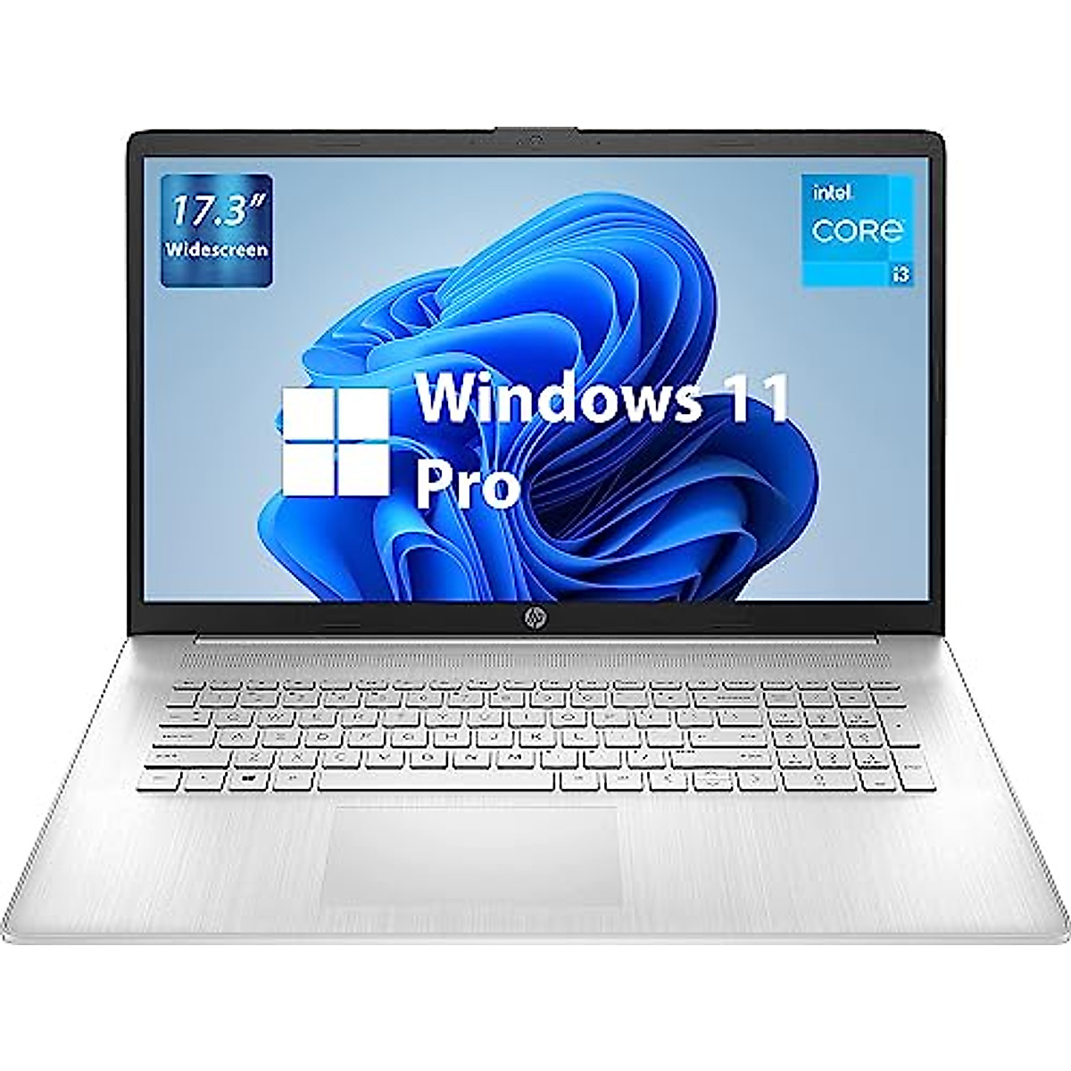 HP 2023 17.3" Business Laptop, Widescreen HD+ 1600 x 900 Display, Intel Quad-Core i3-1125G4 up to 3.7 GHz, 16GB DDR4, 1TB SSD, 9.5 Hours Battery, USB C, HDMI, Bluetooth, WiFi, Windows 11 Pro, MarsPC