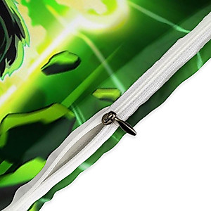 ggtg Saiyajin Broly 3-Piece Bedding Set Soft Microfiber Sheet & Pillowcase Sets Full Size Sheet Set 79"x90"