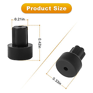 W10919249 Grate Rubber Feet Compatible with Samsung Grate Whirlpool Range HP Gas Stove Cooktop Grates Parts NX58H9500WS Range Grate Rubber Feet - 16 Pack