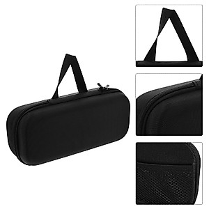 Generic Wireless Microphone Case: Hard EVA Case for Handheld Microphone Single Mic Bag Microphone Hard Carrying Travel Case, Black, 30X14X8CM