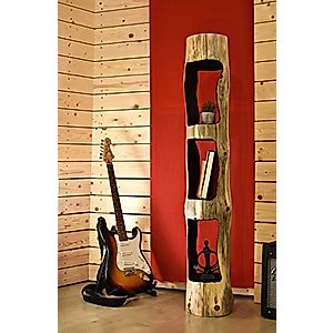 Book Case, Wooden Book Shelf, Dorm Stand, Rustic Book Stand