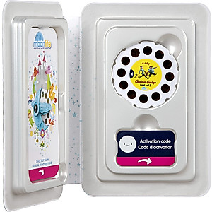 Moonlite Storybook Reels for Flashlight Projector, Kids Toddler | Curious George | Story Reel Pack for 12 Months and Up