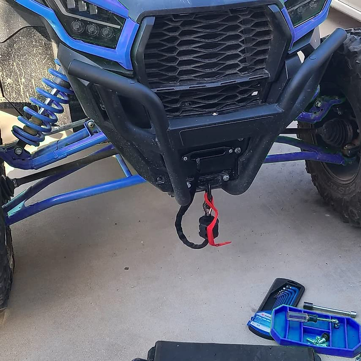 Goldfire Teryx KRX 1000 Accessories, UTV Front Rear Tow Hook Compatible with 2020 2021 Kawasaki Teryx KRX 1000, Replace OEM # 99994-1315 (Black)