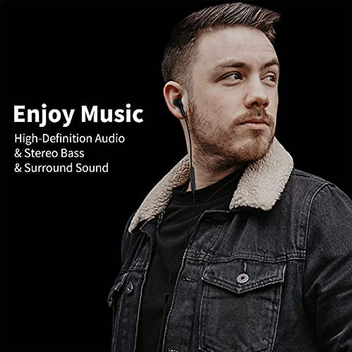 COOYA USB C Headphones with Microphone for Samsung Galaxy S23 S22 Ultra S21 S20 A53 Note 20 Flip 3 DAC Type C Wired Earbuds Magnetic Noise Canceling in-Ear Headset for iPad Pro Pixel 7 6 Oneplus 9 10