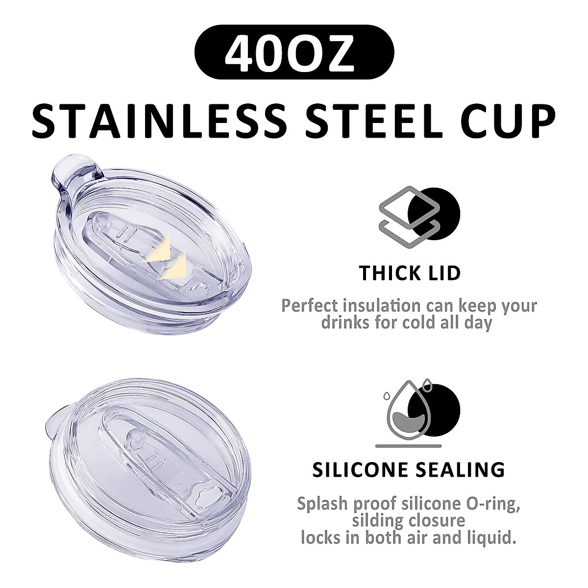 Vehcimbev 40oz Dachshund Tumbler with Handle and Straw - Stainless Steel Double Wall Insulated Tumbler - Hot & Cold - 40oz Capacity - Dachshund Gift