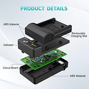 LP NB-6L NB-6LH Battery Charger, Camera Charger for Canon PowerShot S120, SX170 is, SX260 HS, SX280 HS, SX500 is, SX510, SX520, SX530, SX540 HS, SX600 HS,SX610 HS& More