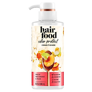 Hair Food White Nectarine & Pear Color Protect Conditioner, 10.1 fl oz, For Color Treated Hair
